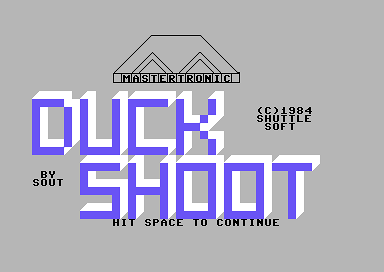 Game Review: Duck Shoot (Commodore 64, Mastertronic) - Mastertronic ...