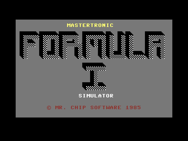Game Review: Formula 1 Simulator (Commodore 16 and Plus/4, Mastertronic ...