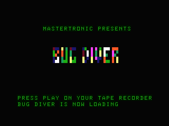 Game Review: Bug Diver (Dragon 32, Mastertronic) - Mastertronic ...