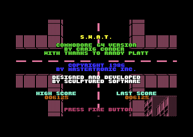 Game Review: Los Angeles SWAT (Commodore 64, Entertainment USA ...