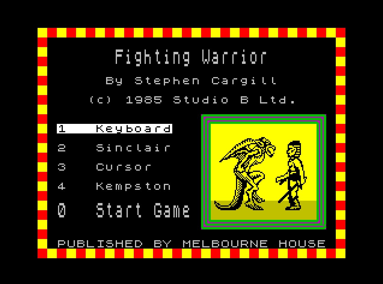 Game Review: Fighting Warrior (ZX Spectrum, Mastertronic ...