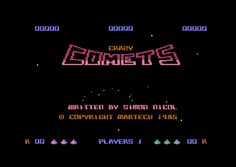 Game Review: Crazy Comets (Commodore 64, Ricochet) - Mastertronic ...