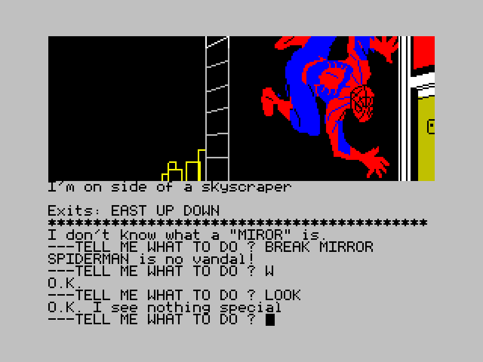 Game Review: Questprobe - Spiderman (ZX Spectrum, Americana ...